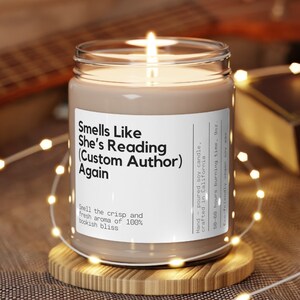 Personalized Custom Reader Gift Book Lover Funny Candle Birthday Gifts ...