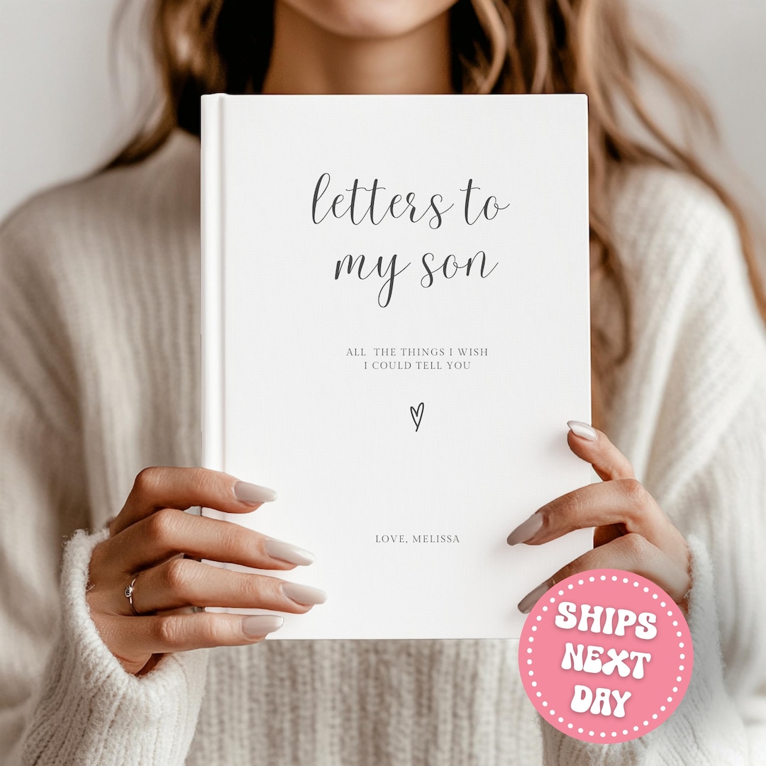 Letters to My Son Grief Notebook Personalized Dear Son Journal Baby Boy ...