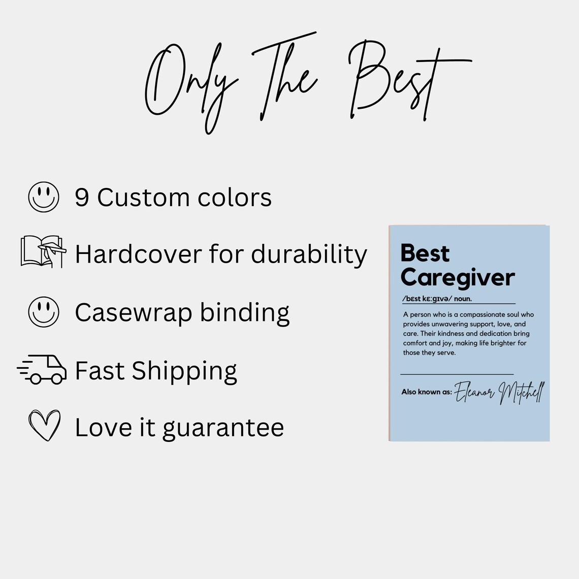 Personalized Caregiver Journal Custom Caregiver Definition Gift ...