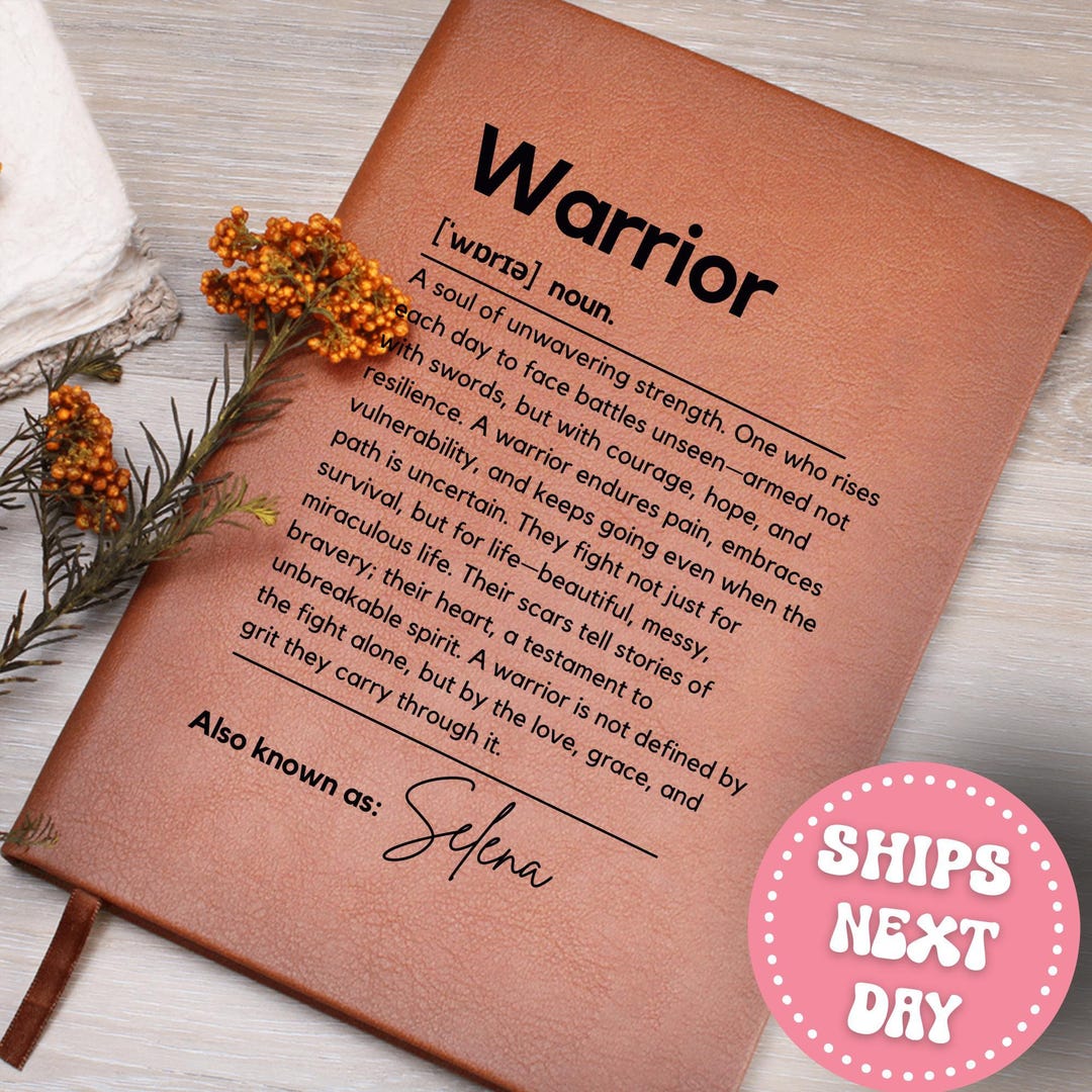 Personalized Warrior Journal Cancer Recovery Gift Custom Warrior ...
