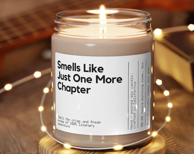 One More Chapter Candle, Gift for Avid Reader, Gift for Book Lover ...
