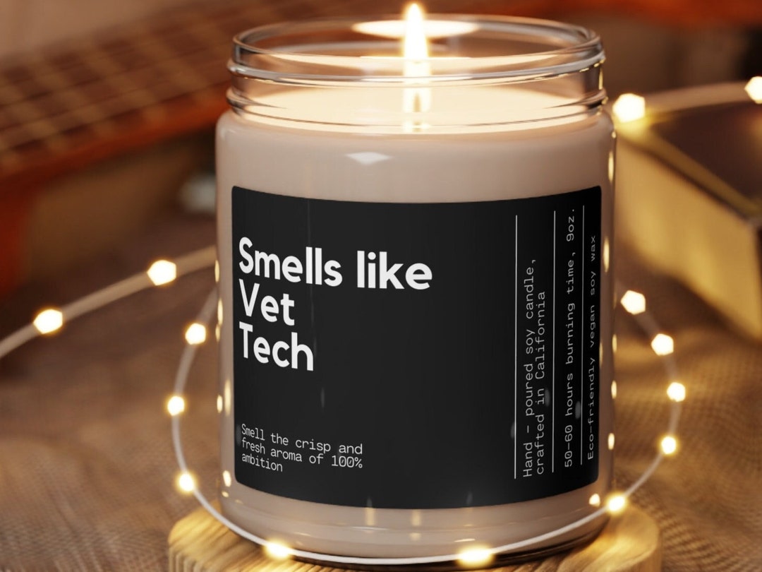 Smells Like Vet Tech in This Bitch Soy Wax Candle, Gift for Veterinary ...