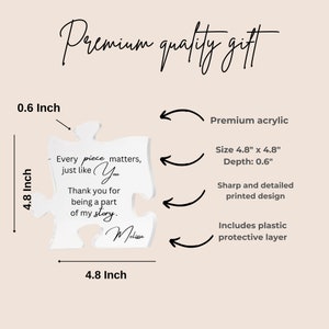 Personalized Mentor Appreciation Gift Puzzle Piece Appreciation Plaque ...