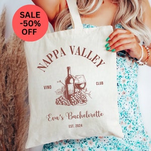 Personalized Napa Bachelorette Totes Custom Winery Bachelorette Tote ...