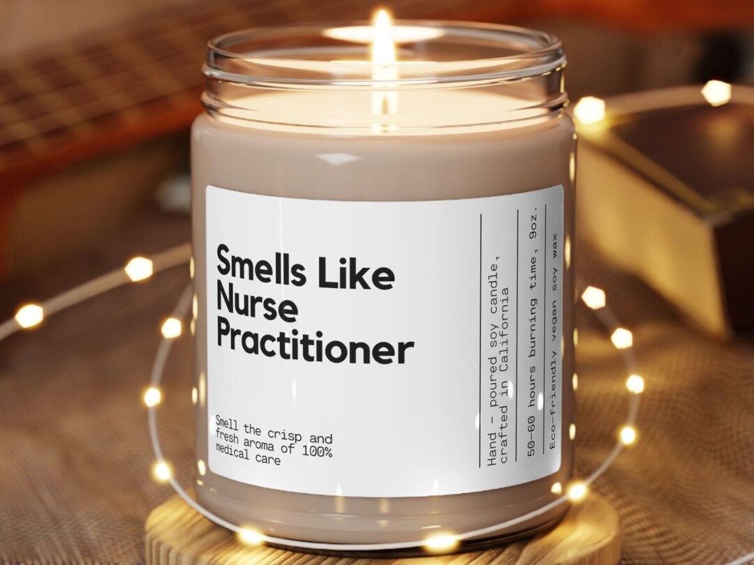 Candle Nurse Smells Like Nurse Practitioner Candle, Nurse Candle Gift ...