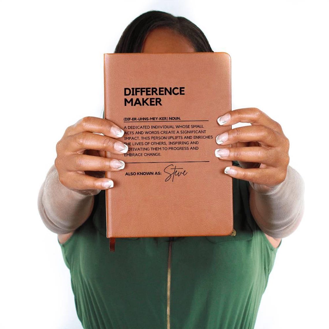 Personalized Difference Maker Journal Custom Difference Maker Gift ...