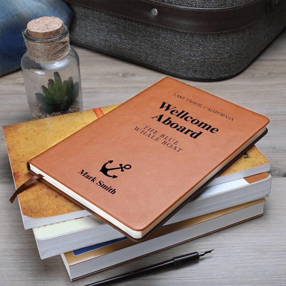 Sailing Journal Boat Log Leather Journal Book Personalized Nautical ...