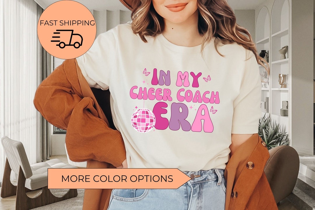 In My Cheer Coach Era Shirt, Cheer Coach T-shirt, Cheerleader Shirt ...