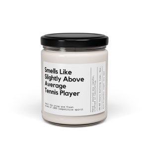 Personalized Tennis Candle Custom Gift for Tennis Player Funny Tennis ...