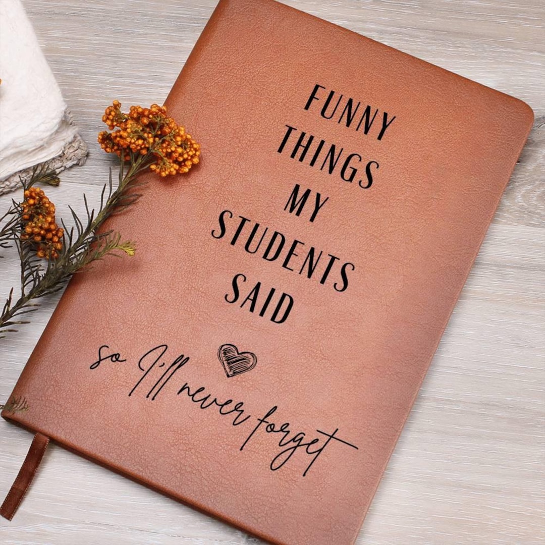 Personalized Teacher Journal Thank You Gift for Teacher Custom End of ...