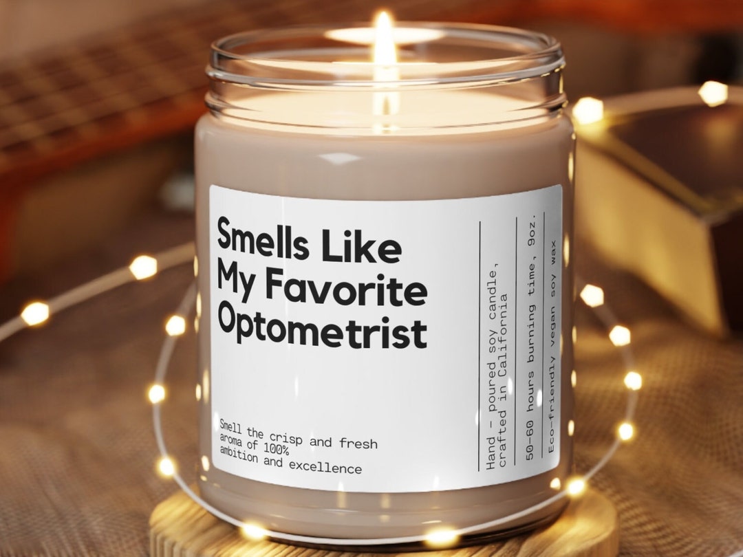 Optometrist Optometry Graduation Gift Funny Candle Housewarming Soy Wax ...