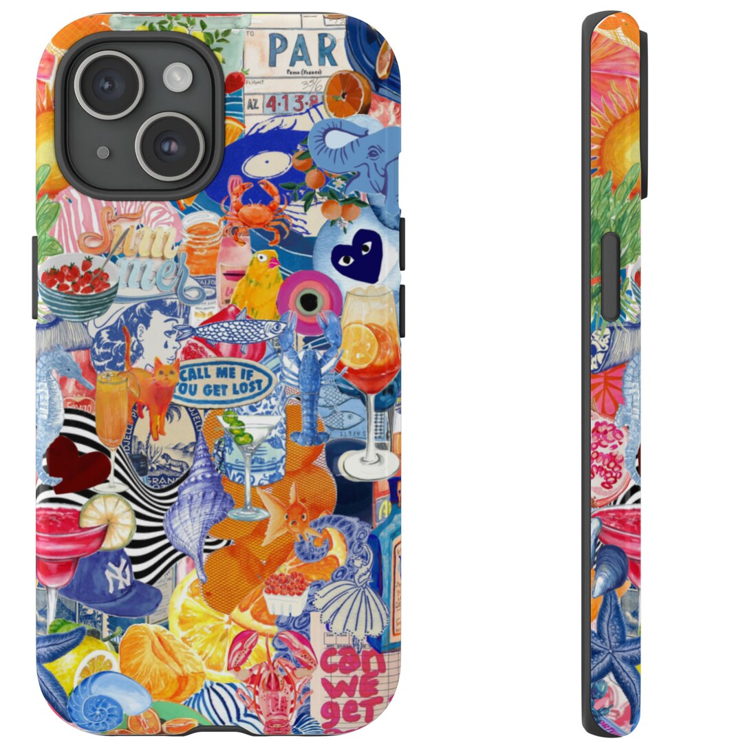 Collage Phone Case Scrapbook Phone Case Aesthetic iPhone Case Italian Summer iPhone 15 Pro Max ...