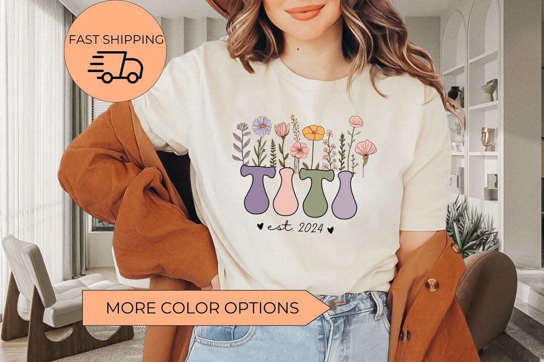 Titi Shirt,titi T-shirt,titi Tshirt,new Aunt Shirt,retro Spanish Aunt ...