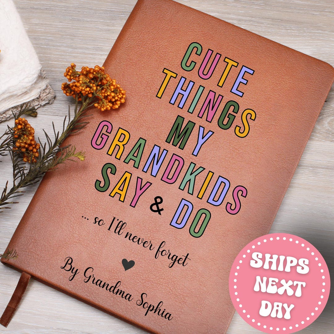 Grandparents Journal for Grandma Personalized Gift From Grandkids ...