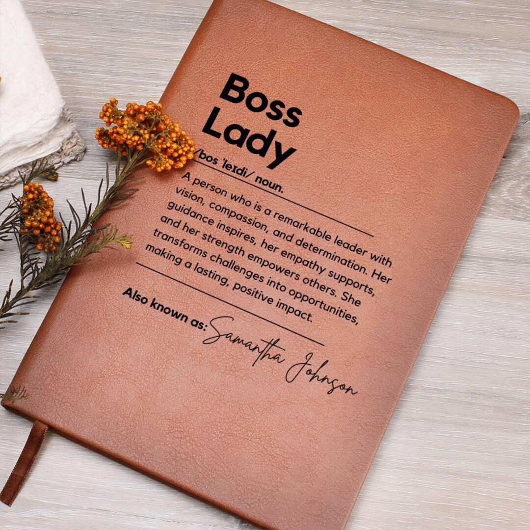 Personalized Boss Lady Journal Custom Gift for Boss Female Boss Lady ...