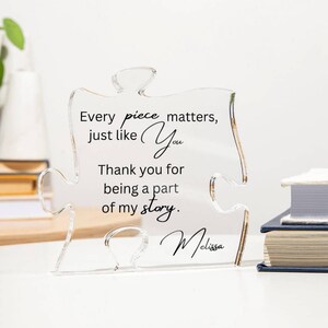 Personalized Mentor Appreciation Gift Puzzle Piece Appreciation Plaque ...