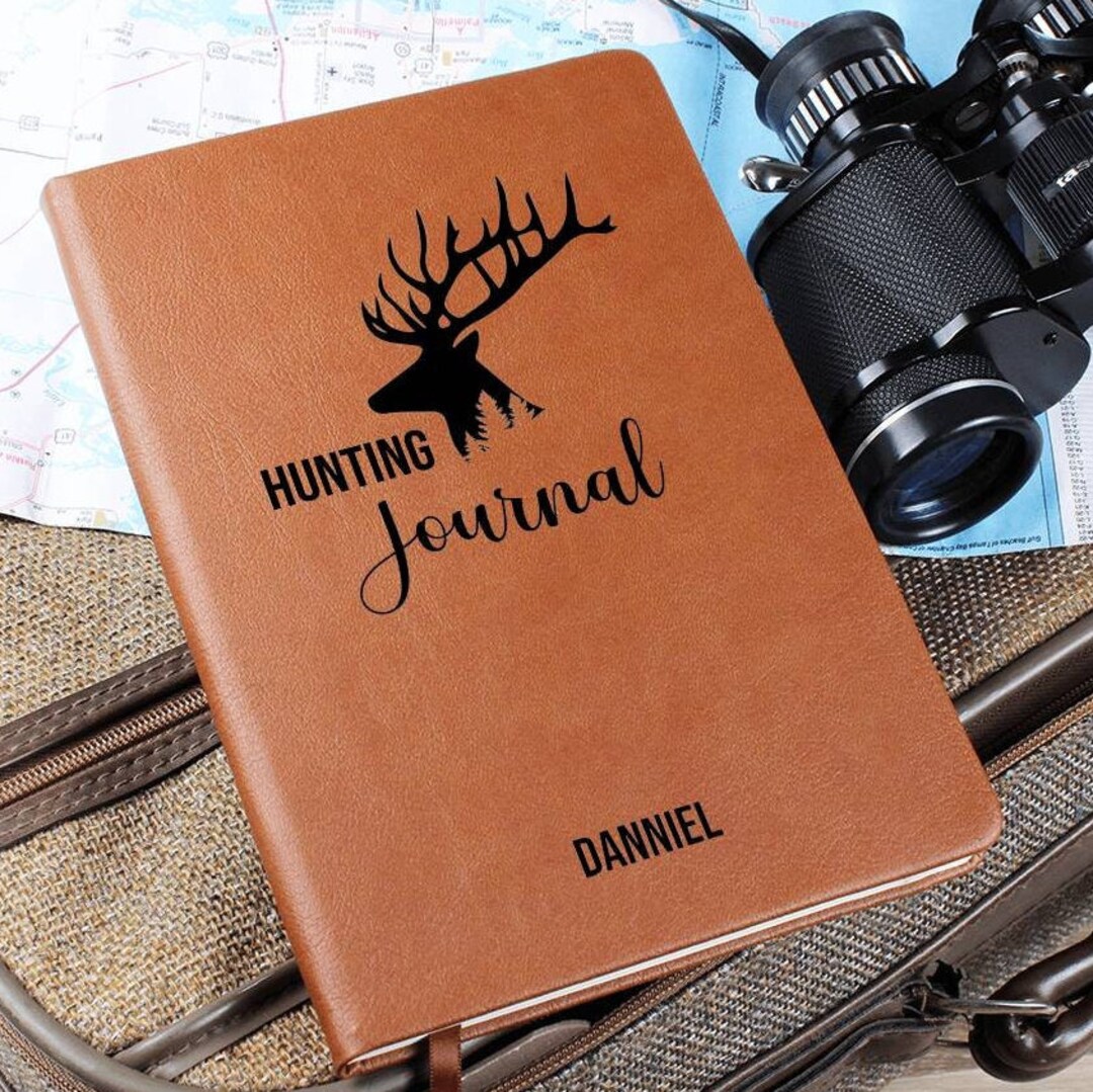 Personalized Hunting Journal Custom Engraved Leatherette Journal for ...