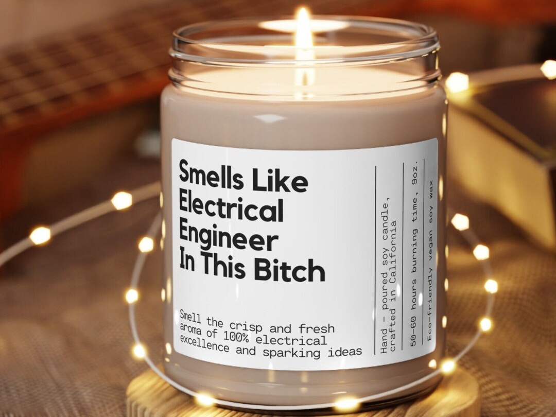 Personalized Electrical Engineer Gift Custom Candle Electrical Engineer ...