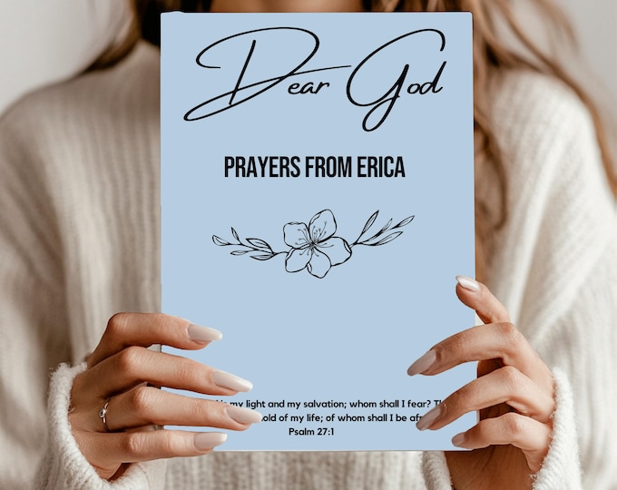 Personalized Dear God Prayer Journal Women Custom Answered Prayer ...