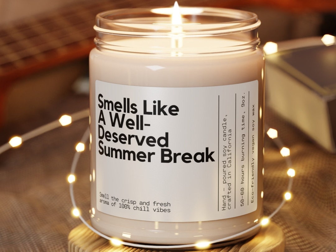 Personalized Funny Teacher Gift Custom Smells Like a Well Deserved ...