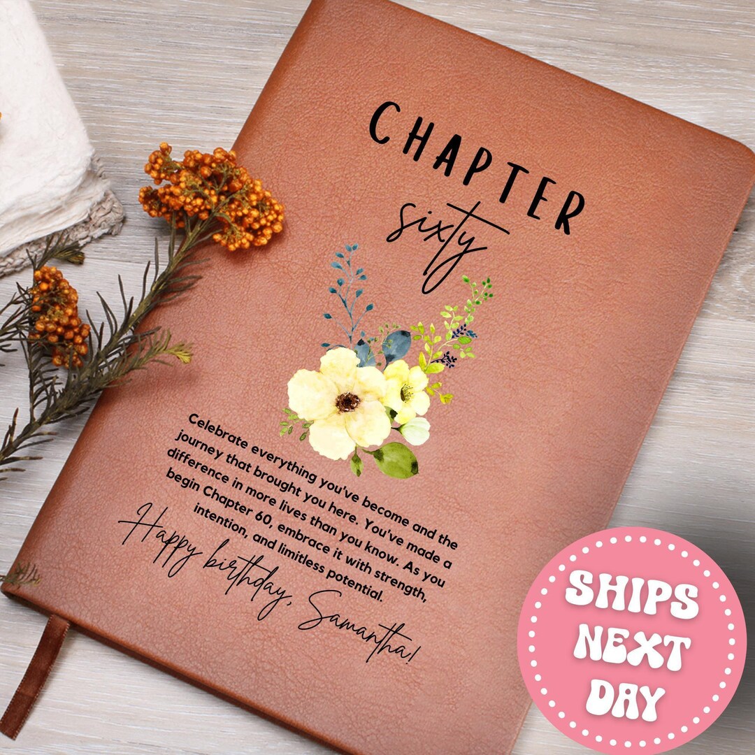 Personalized 60th Birthday Gift Turning Sixty Notebook 60 Years Old ...