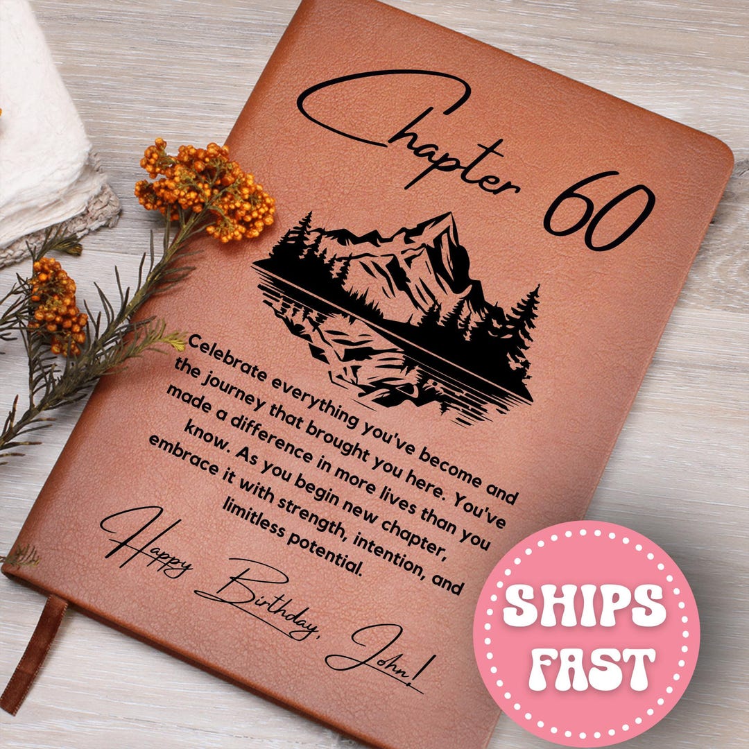 60th Birthday Gift Turning Sixty Notebook 60 Years Old Gift for Her or ...