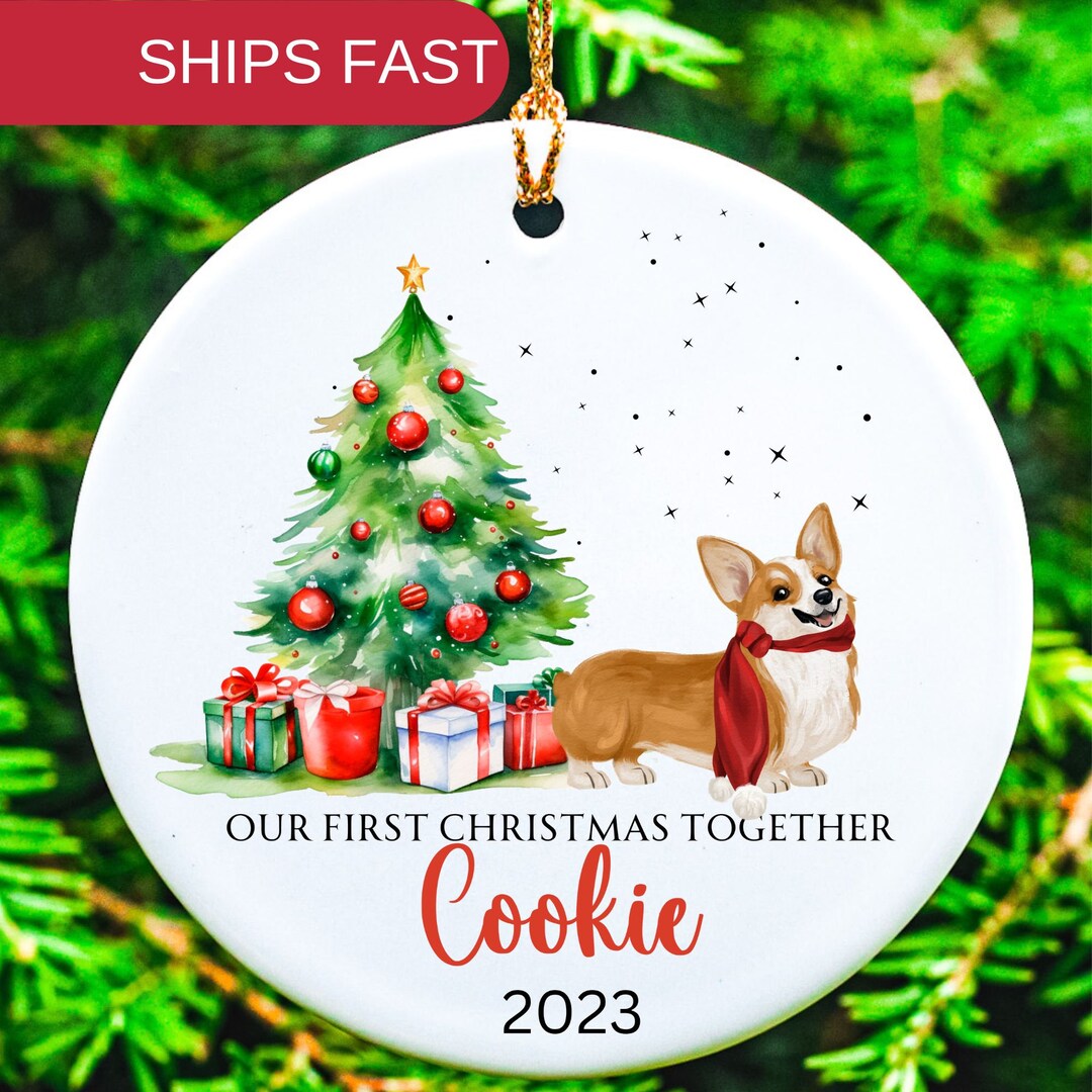 Personalized Corgi Ornament Tricolor Corgi Ornament Christmas Dogs ...