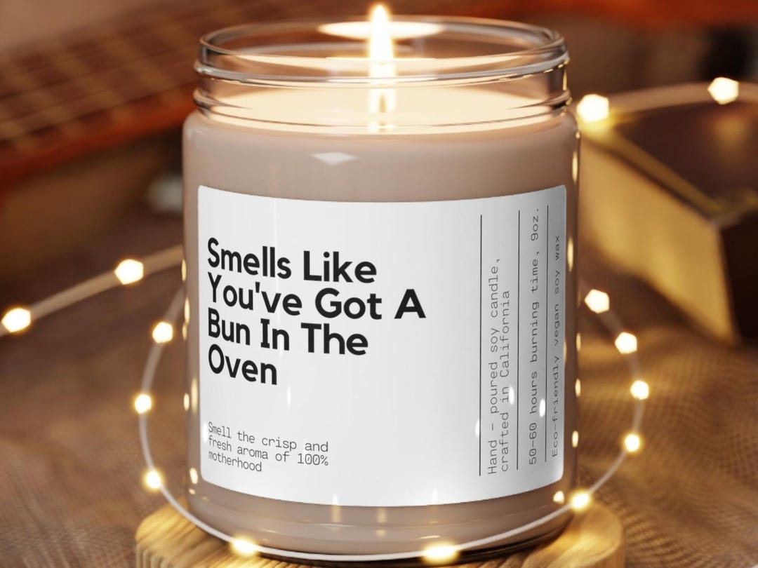 Personalized Pregnancy Gift Candle Funny Candle Gift for Her Pregnant ...