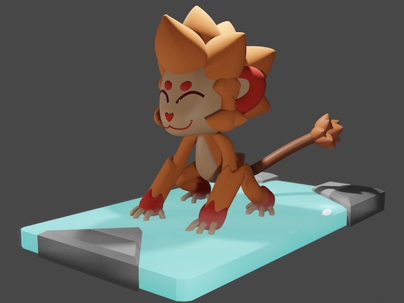 3d Printable Smazee Temtem Posed Miniature | Etsy