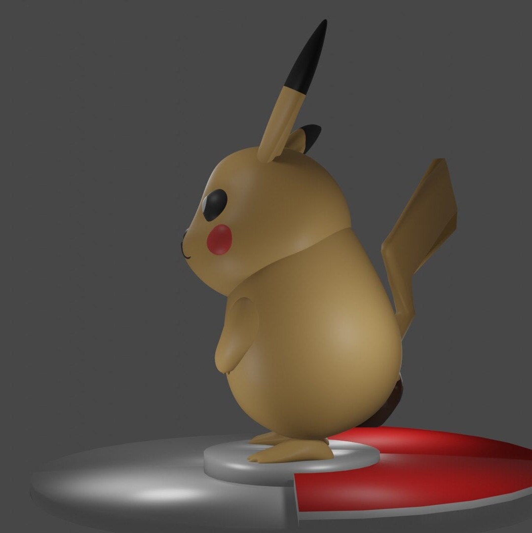 3d Printable Pikachu Miniature - Etsy
