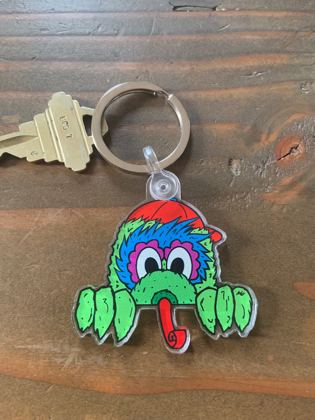 B Stock Peeping Phanatic Keychain Philadelphia Phillies, the Phanatic ...