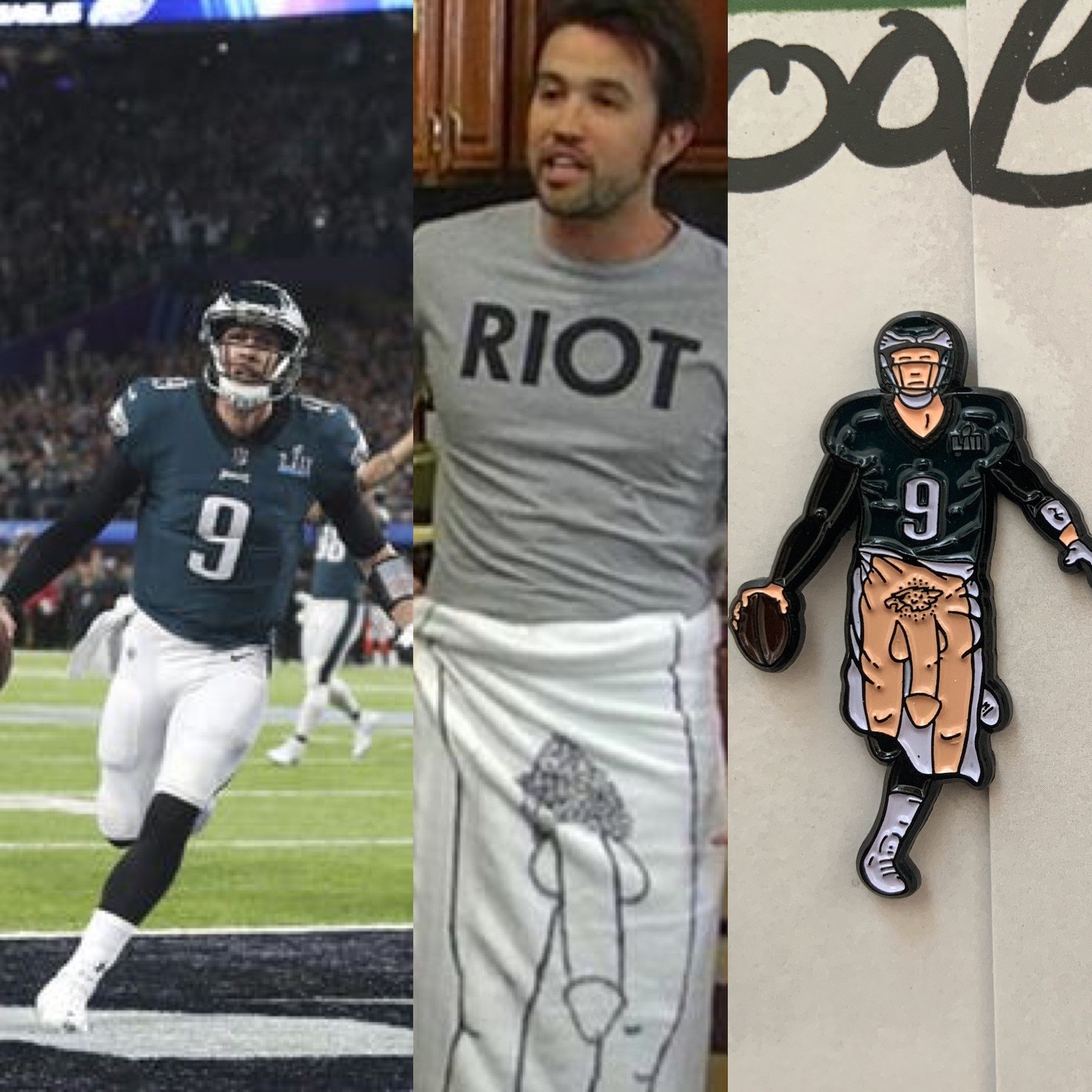 Big Dick Nick Towel Pin Philadelphia Eagles Nick Foles | Etsy