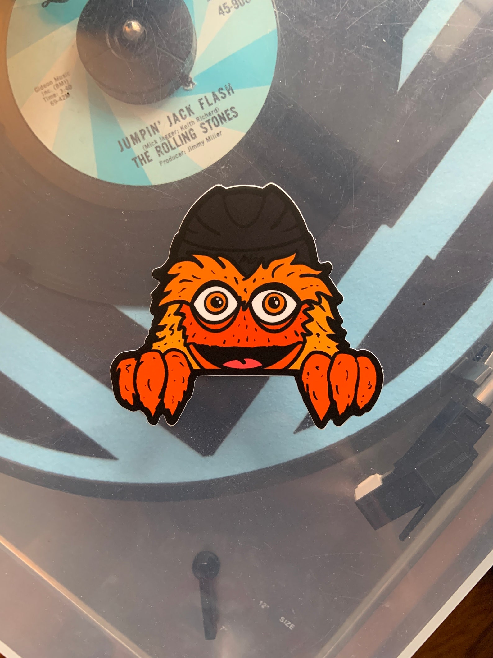 Peeping Gritty Sticker - Philadelphia Flyers, Gritty - Etsy
