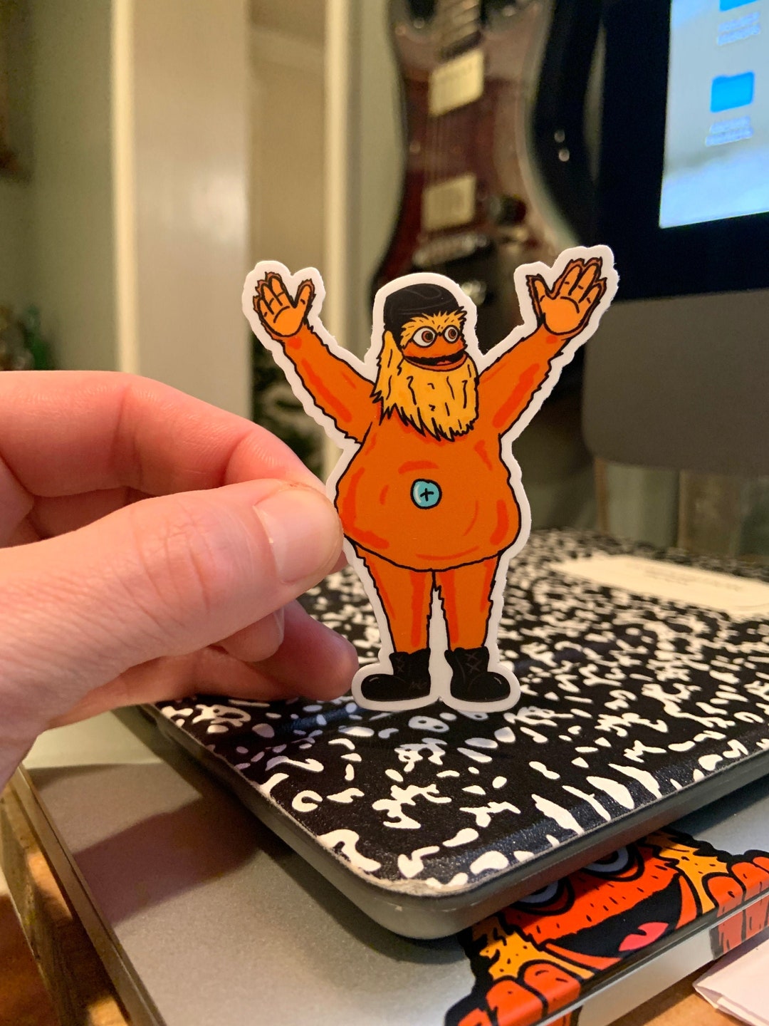 Grit Naked Gritty Sticker - Philadelphia Flyers, Gritty - Etsy