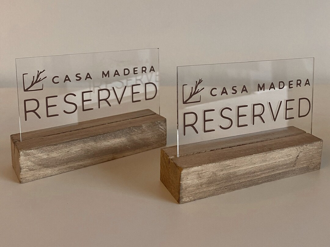 Custom Wood and Acrylic Table Signs for Events Shops - Etsy