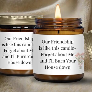 Our Friendship is Like This Candle– Perfect Gift for Best Friends ...