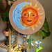 Hand Painted Sun and Moon Sun Catcher Window Hanging Rainbow Making ...