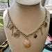 Peach Calcite Peace Necklace. Hand Wrapped Calcite Crystal Stone ...
