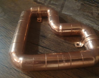 Copper pipe art | Etsy