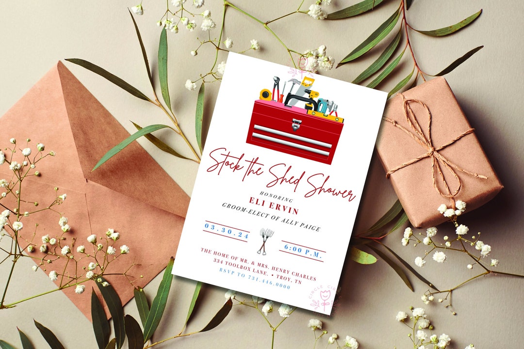 Stock the Shed Shower, Groom Shower, Tool Shower, Groom to Be, Bridal ...