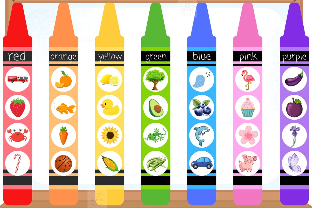 Classroom Crayon Color Poster, Classroom Decor, Prek Kindergarten Class ...