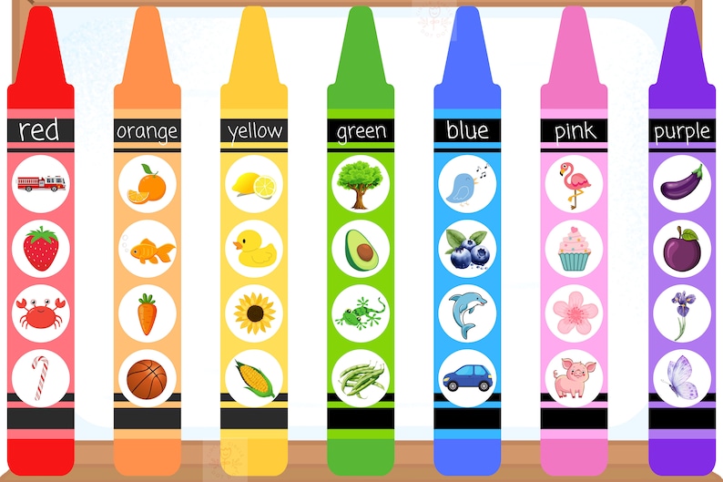 Classroom Crayon Color Poster, Classroom Decor, Prek Kindergarten Class ...