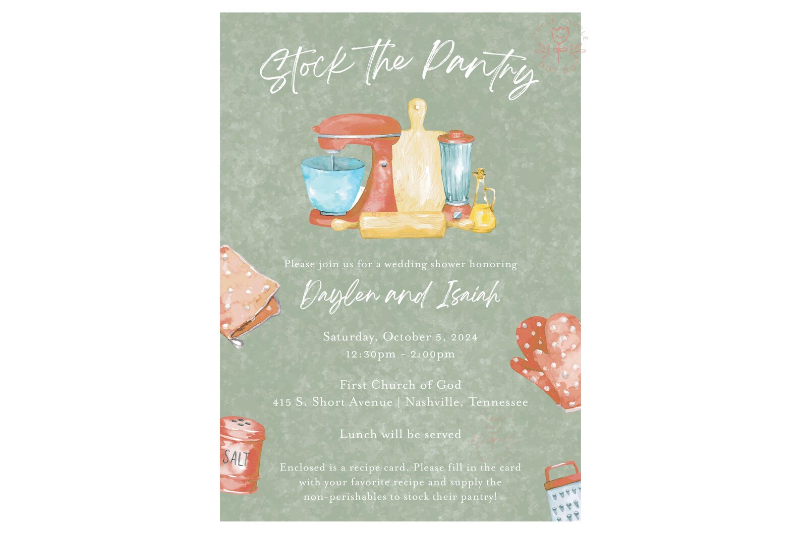 Stock the Pantry Shower, Bridal Shower, Kitchen Shower, Bride to Be ...
