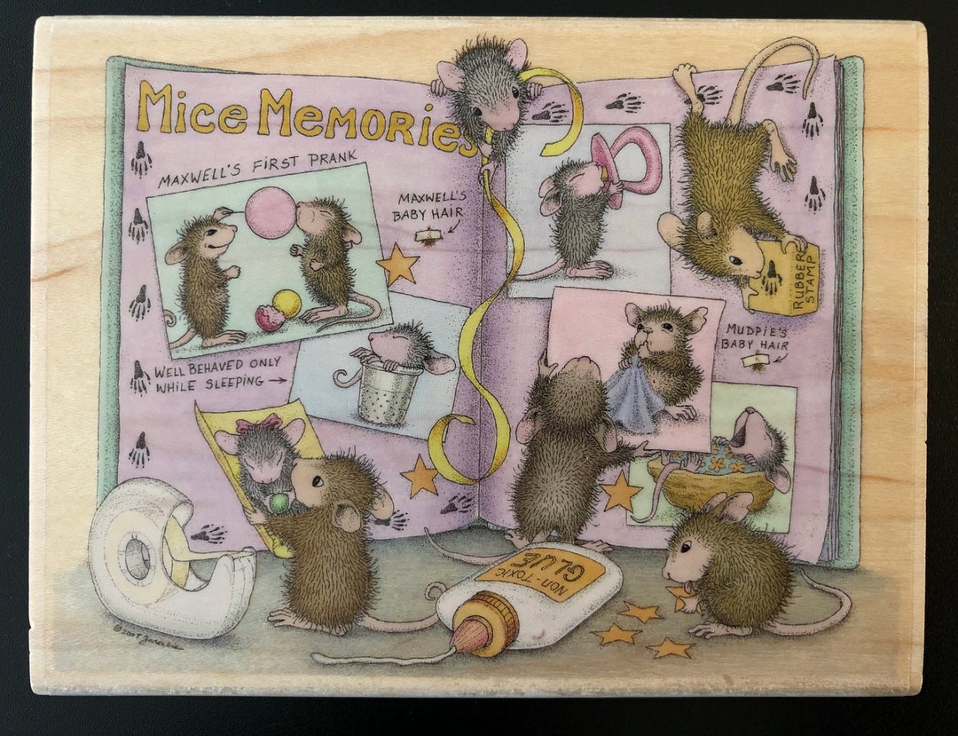House Mouse Stamp Title Mice Memories Stamp 4 Mice Making Purple ...