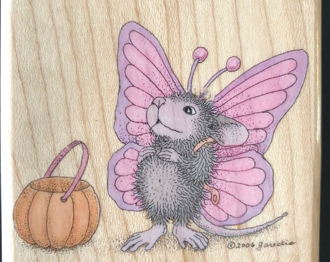 House Mouse Stamp Monica Flutter-by HMG1006 Stamp - Etsy