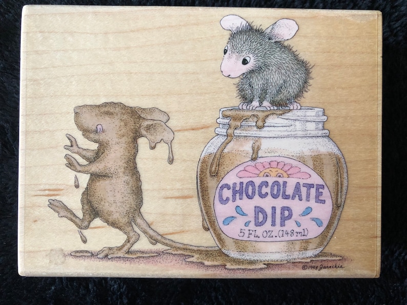 House Mouse Stamp Dipped in Chocolate HMOR1013, Retired - Etsy