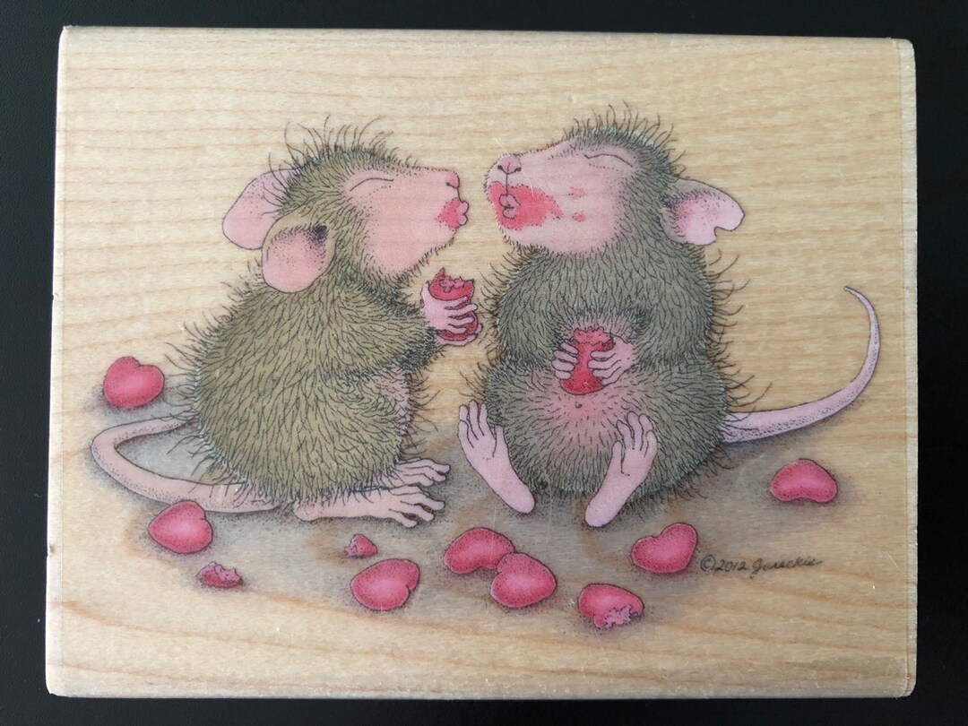 House Mouse Stamp Read My Lips - Etsy