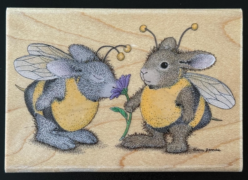 House Mouse Stamp Happy Hopper Buzzy Friends HMLR1044 - Etsy