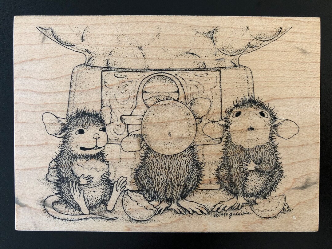 House Mouse Stamp Chew, Blow, Pop - Etsy