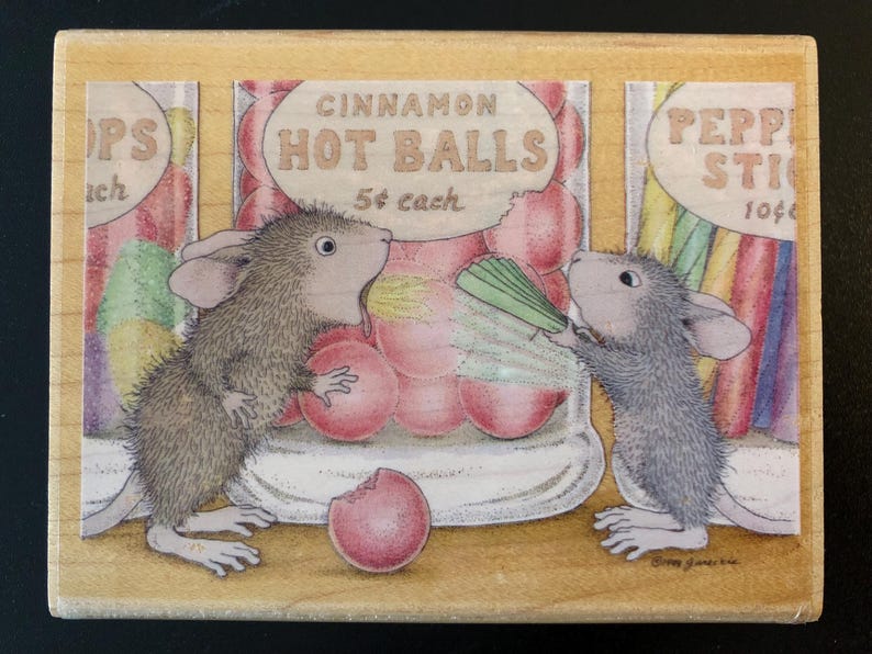 Vintage House Mouse Stamp: Balls of Fire, 1999 - Etsy
